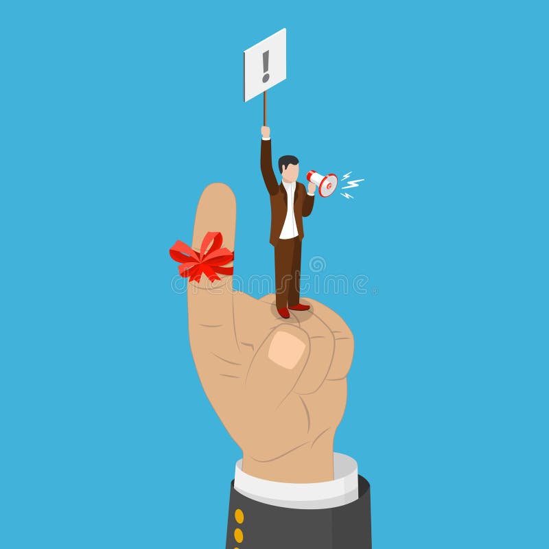 Finger String Remember Stock Illustrations – 144 Finger String Remember ...