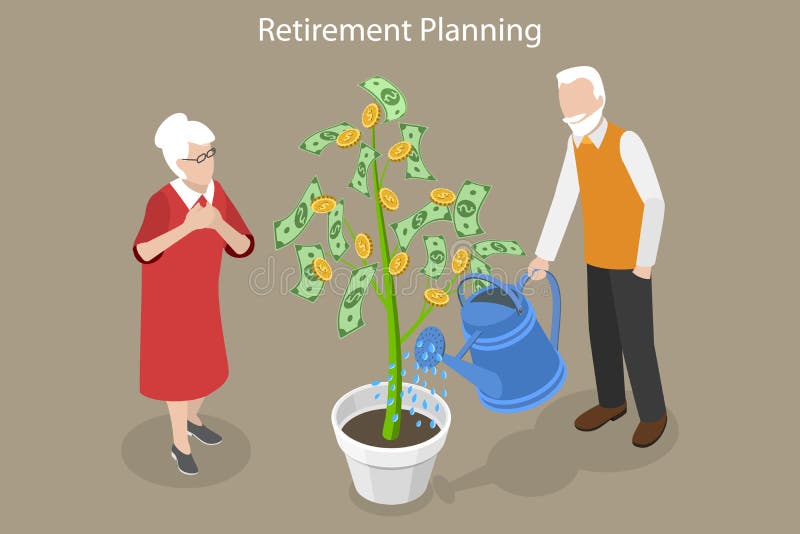 Retirement Planning Infographics Stock Vector Illustration Of Finance