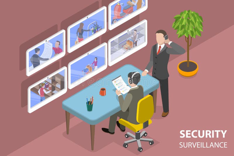 3D Isometric Flat Vector Conceptual Illustration of Security ...