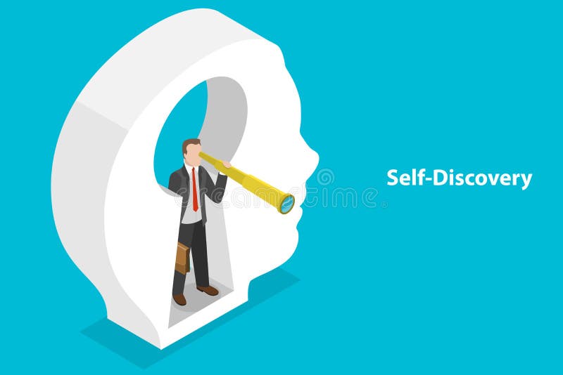 Self Discovery Concept Stock Illustrations – 590 Self Discovery Concept ...