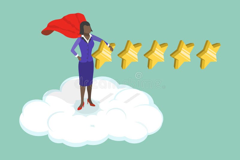 3D Isometric Flat Vector Conceptual Illustration of 5 Stars Expert ...