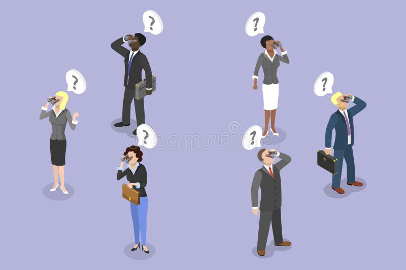 3D Isometric Flat Vector Illustration of Bad Communication Stock Vector ...