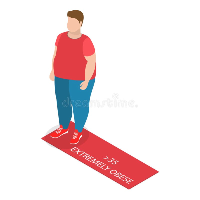 3D Isometric Flat Vector Illustration of Body Mass Index. Item 1 Stock ...