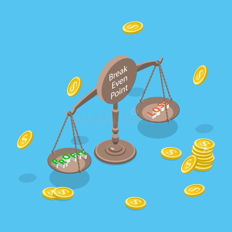 Break Even Point Stock Illustrations – 129 Break Even Point Stock ...