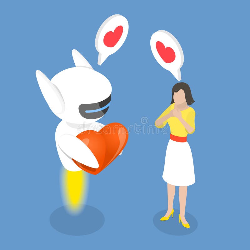 3D Isometric Flat Vector Illustration of Chatbot or AI Bot Assistant ...