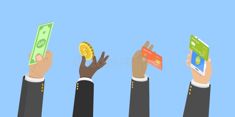 3D Isometric Flat Vector Illustration of Different Types of Business ...