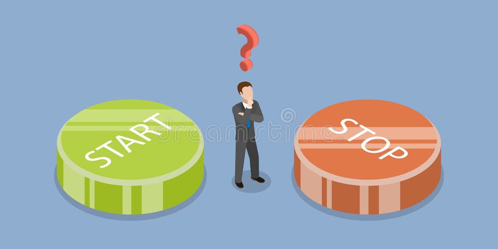 3D Isometric Flat Vector Illustration of Difficult Choice Stock Vector ...