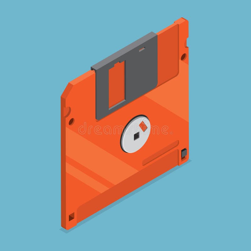 3D Isometric Flat Vector Illustration of Diskette Stock Vector ...