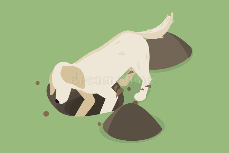 Dog Digging Stock Illustrations – 328 Dog Digging Stock Illustrations ...