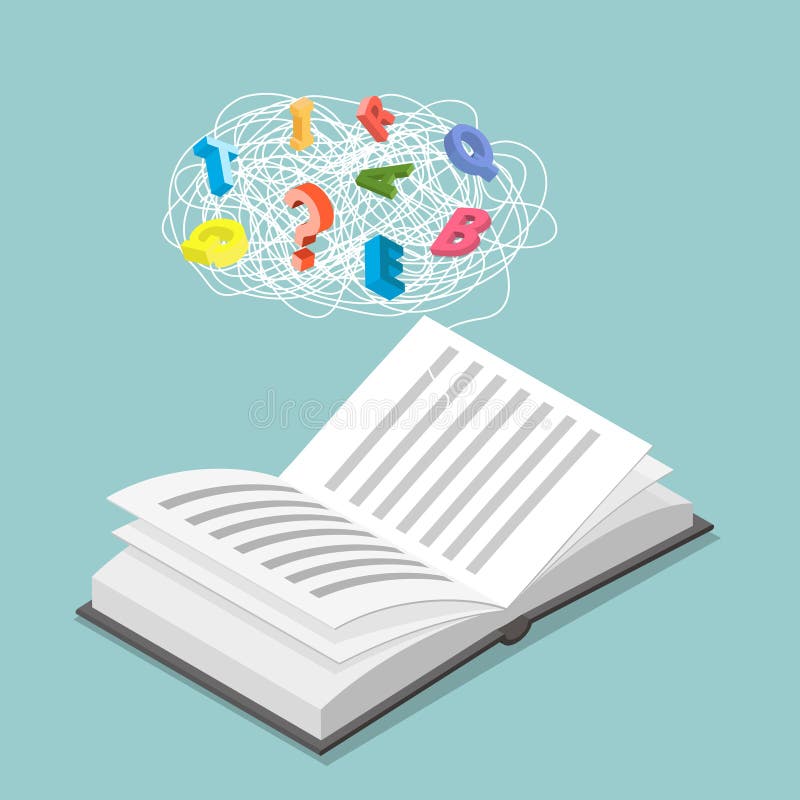 3D Isometric Flat Vector Illustration of Dyslexia Stock Vector ...