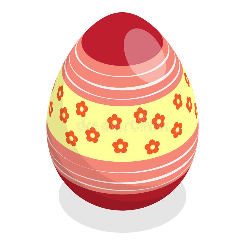 3D Isometric Flat Vector Illustration of Easter Eggs. Item 8 Stock ...