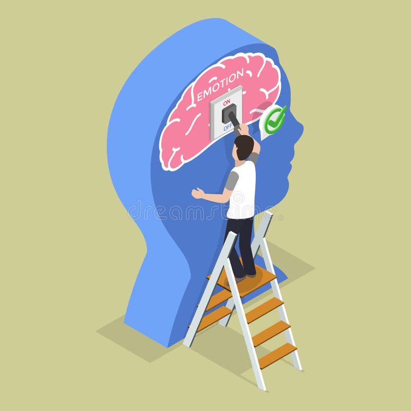 3D Isometric Flat Vector Illustration of Emotional Intelligence Stock ...