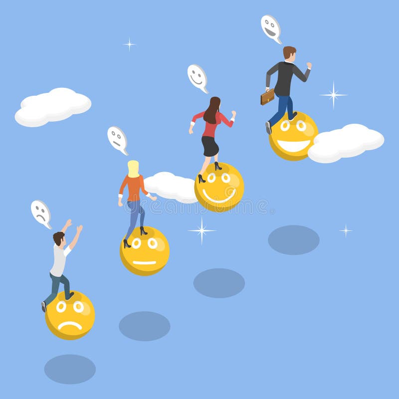 3D Isometric Flat Vector Illustration of Emotional Intelligence Stock ...