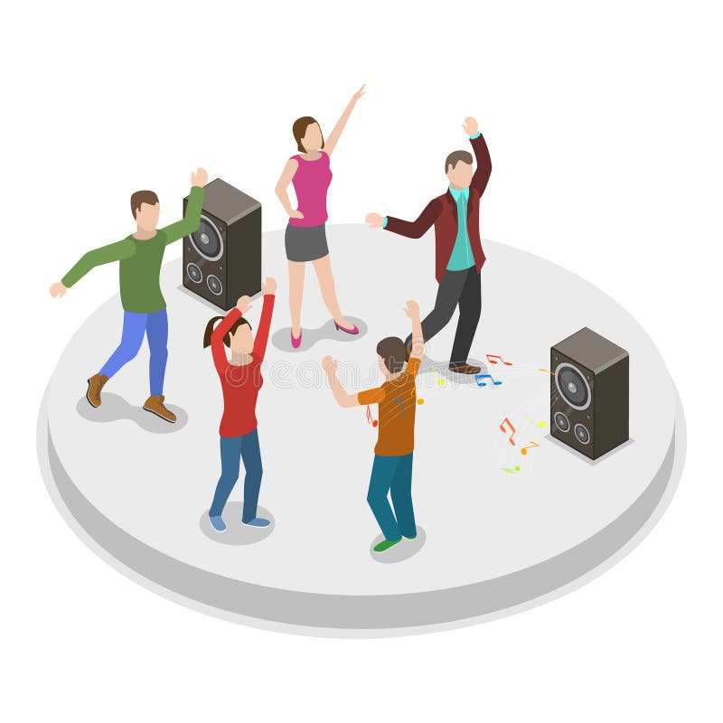 3D Isometric Flat Vector Illustration of Extracurricular Activities ...