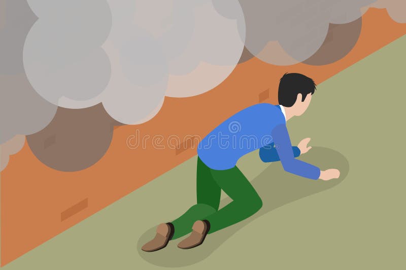 3D Isometric Flat Vector Illustration of Fire Safety Activity Stock ...