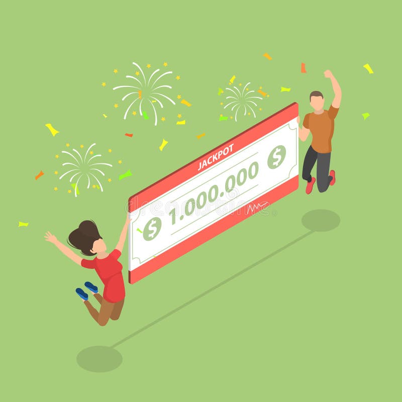 3D Isometric Flat Vector Illustration of Jackpot Stock Illustration ...