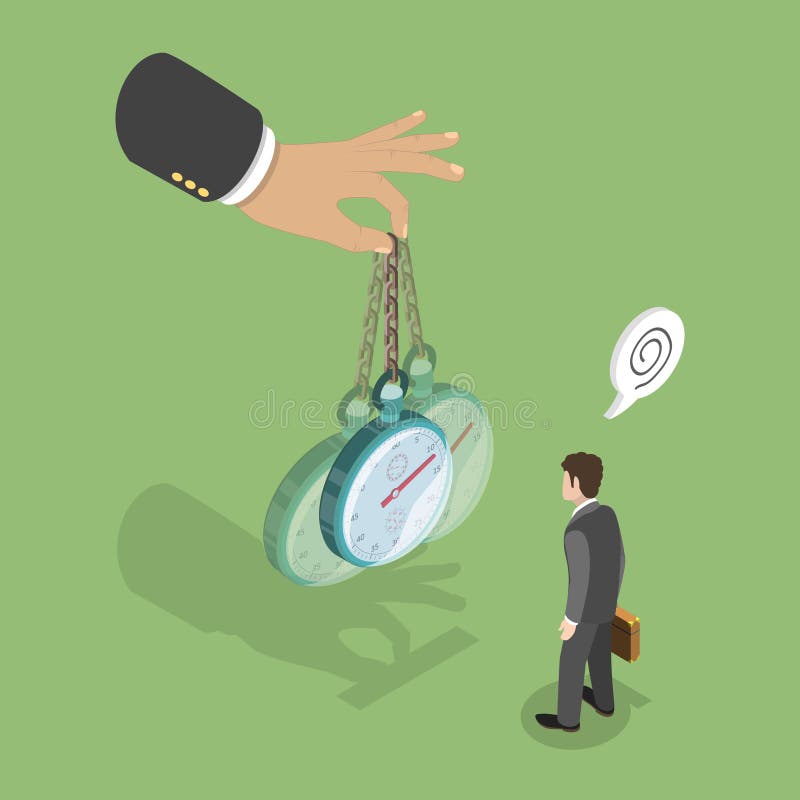 3D Isometric Flat Vector Illustration of Manipulation Technique of ...