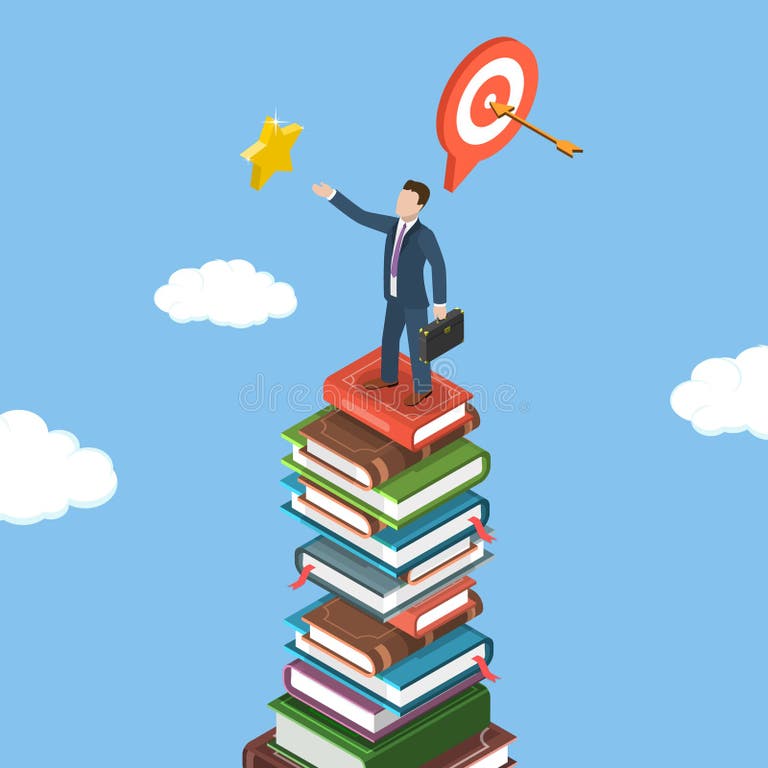 3D Isometric Flat Vector Illustration of Motivation or Ambition Stock ...