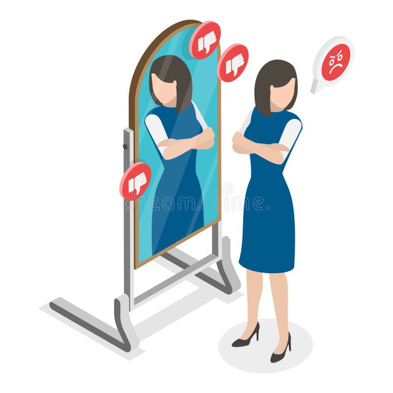 3D Isometric Flat Vector Illustration of Obsessive-compulsive Disorder ...