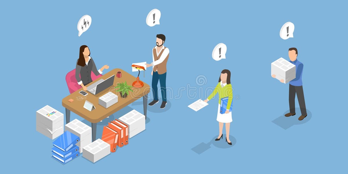 Too Much Paperwork Stock Illustrations – 99 Too Much Paperwork Stock ...