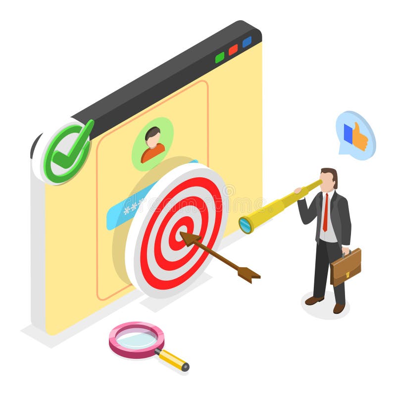 3D Isometric Flat Vector Illustration of Personal Development. Item 2 ...