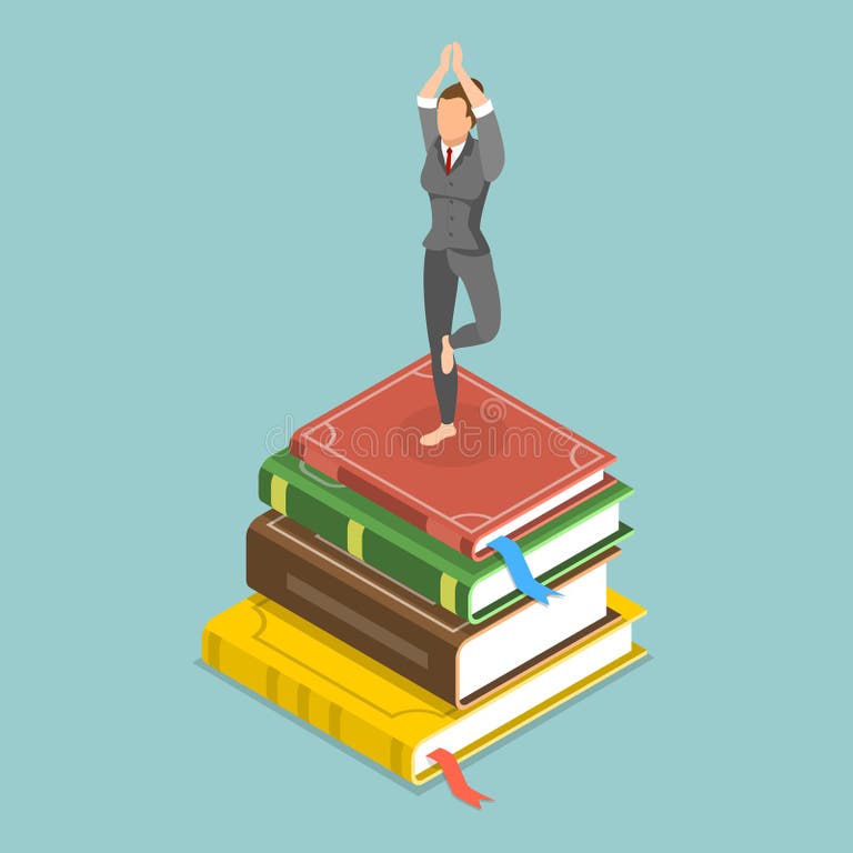 3D Isometric Flat Vector Illustration of Power of Knowledge Stock ...