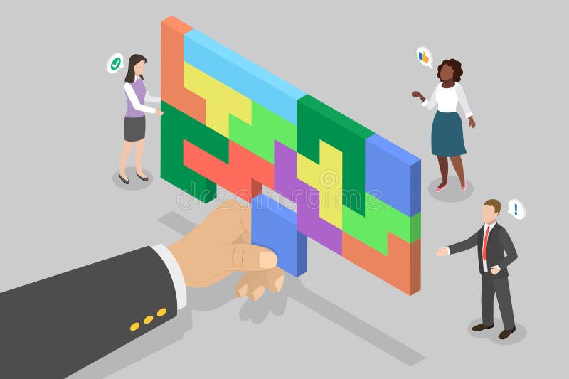 3D Isometric Flat Vector Illustration of Problem Management Stock ...