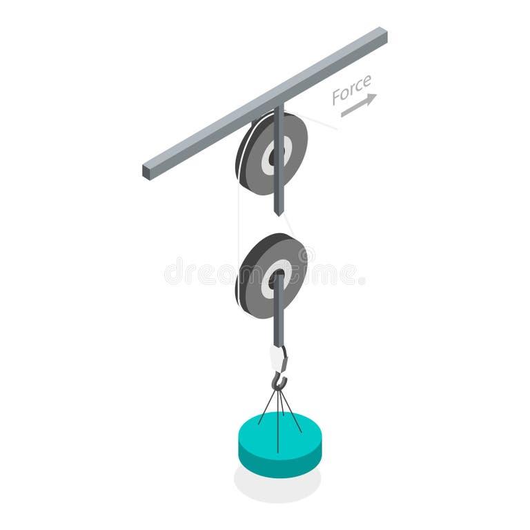 Pulley Simple Machine Stock Illustrations – 865 Pulley Simple Machine ...