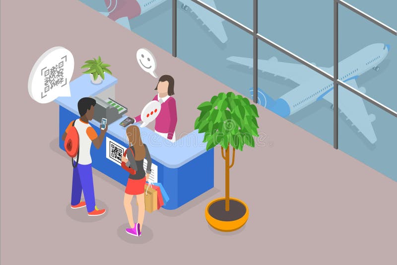 Isometric Cellphone Qr Stock Illustrations – 175 Isometric Cellphone Qr ...