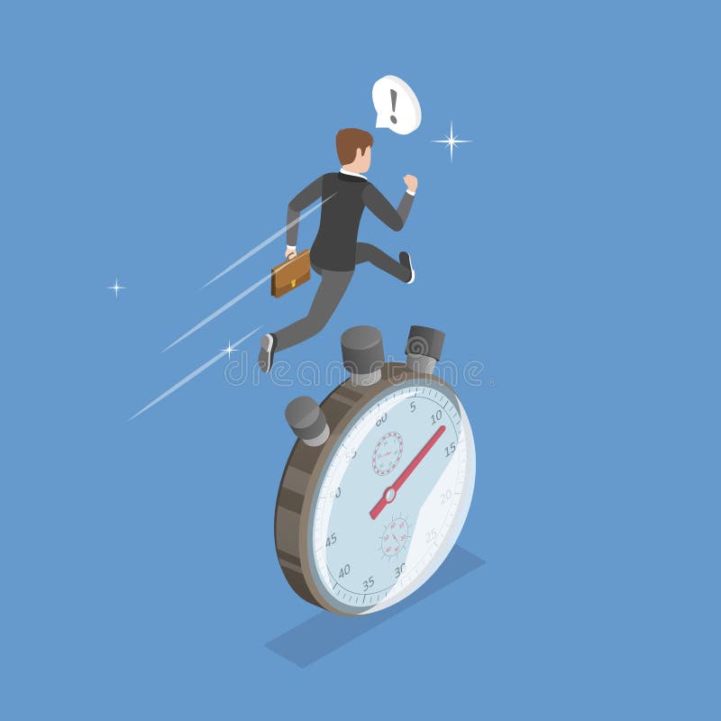 3D Isometric Flat Vector Illustration of Quick Response Attitude Stock ...