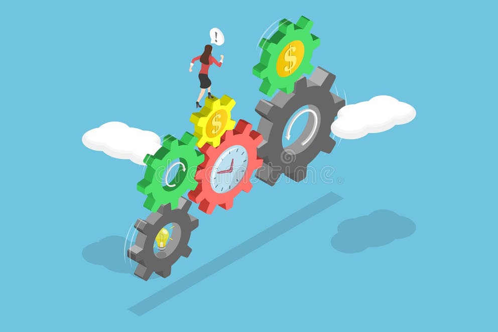 3D Isometric Flat Vector Illustration of Reinvent Yourself Stock Vector ...