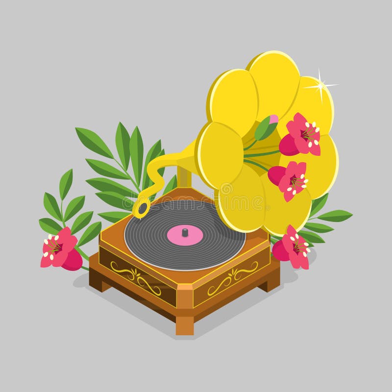 3D Isometric Flat Vector Illustration of Retro Player Stock Vector ...