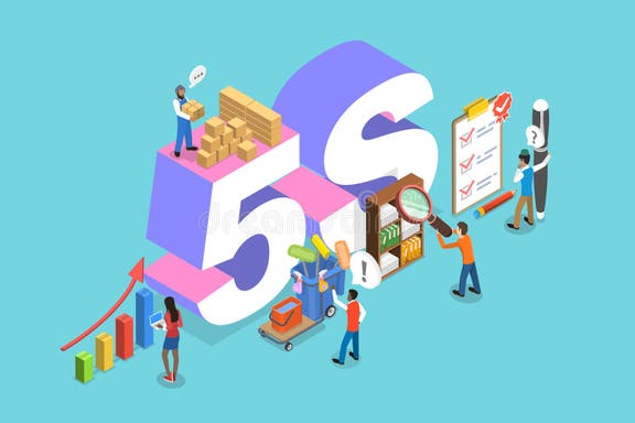3D Isometric Flat Vector Illustration of 5S Strategy Stock Vector ...
