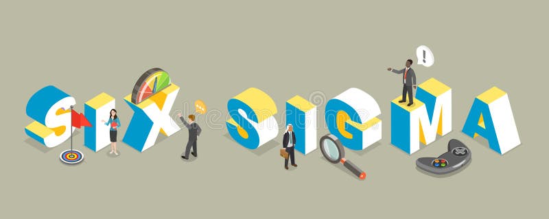 3D Isometric Flat Vector Illustration of Six Sigma Stock Vector ...