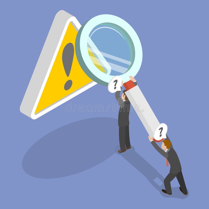 3D Isometric Flat Vector Illustration of Solving Problem Stock Vector ...