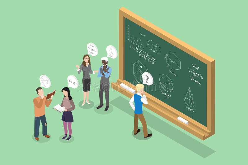 3D Isometric Flat Vector Illustration of Thinking about Solving Problem ...