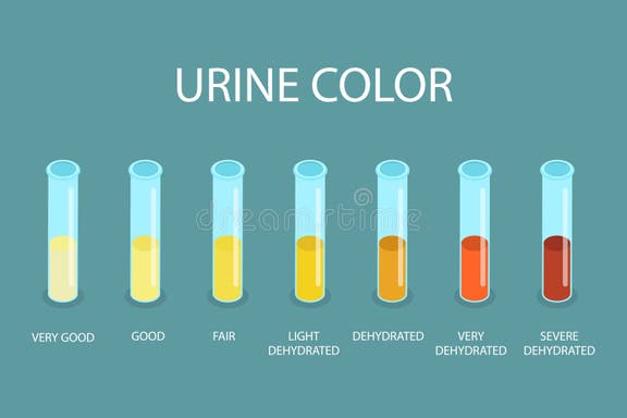 3D Isometric Flat Vector Illustration of Urine Color Chart Stock Vector ...