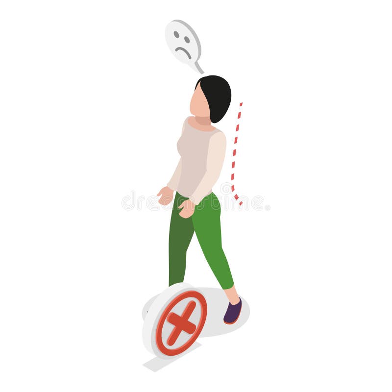 3D Isometric Flat Vector Illustration of Walking Position. Item 1 Stock ...