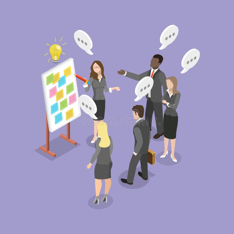 3D Isometric Flat Vector Illustration of Workshop or Business ...