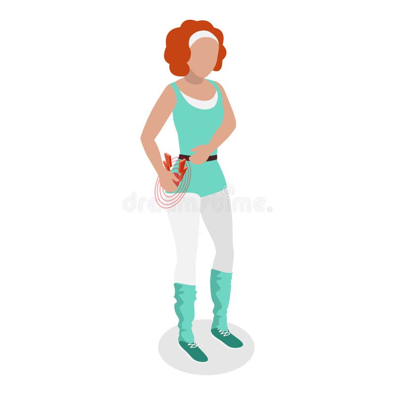 3D Isometric Flat Vector Set of Body Pain. Item 4 Stock Illustration ...