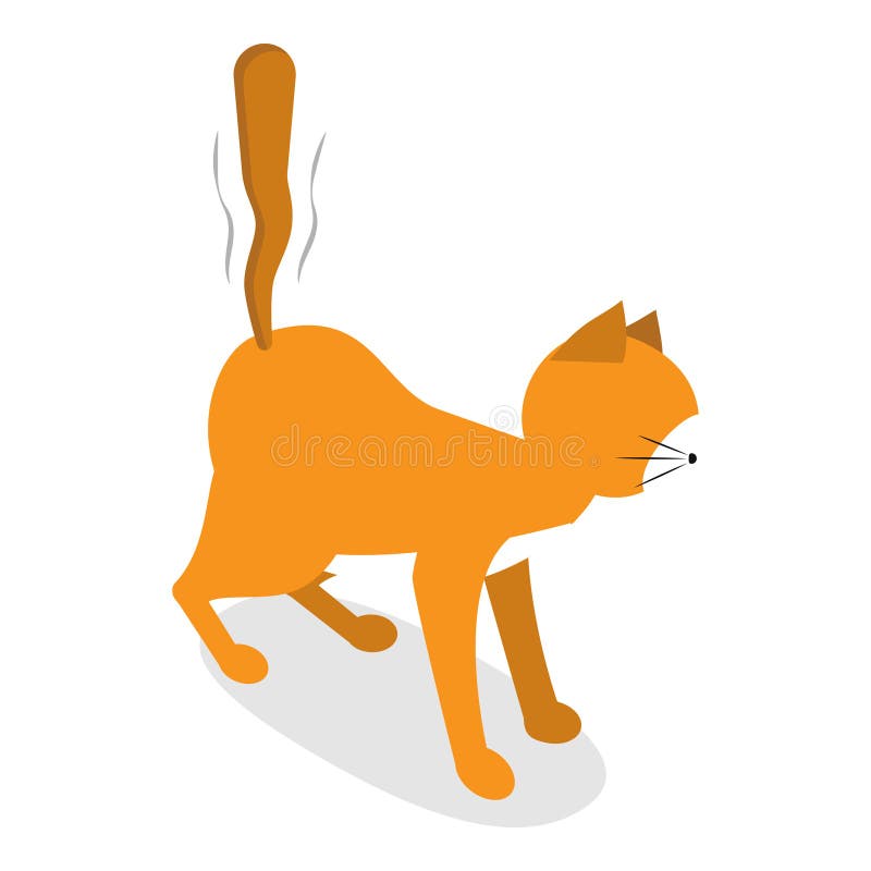 3D Isometric Flat Vector Set of Cats Behavior Poses. Item 3 Stock ...