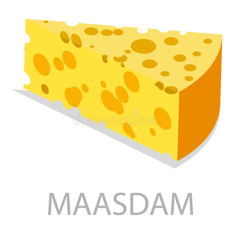 3D Isometric Flat Vector Set of Different Cheese Types. Item 4 Stock ...