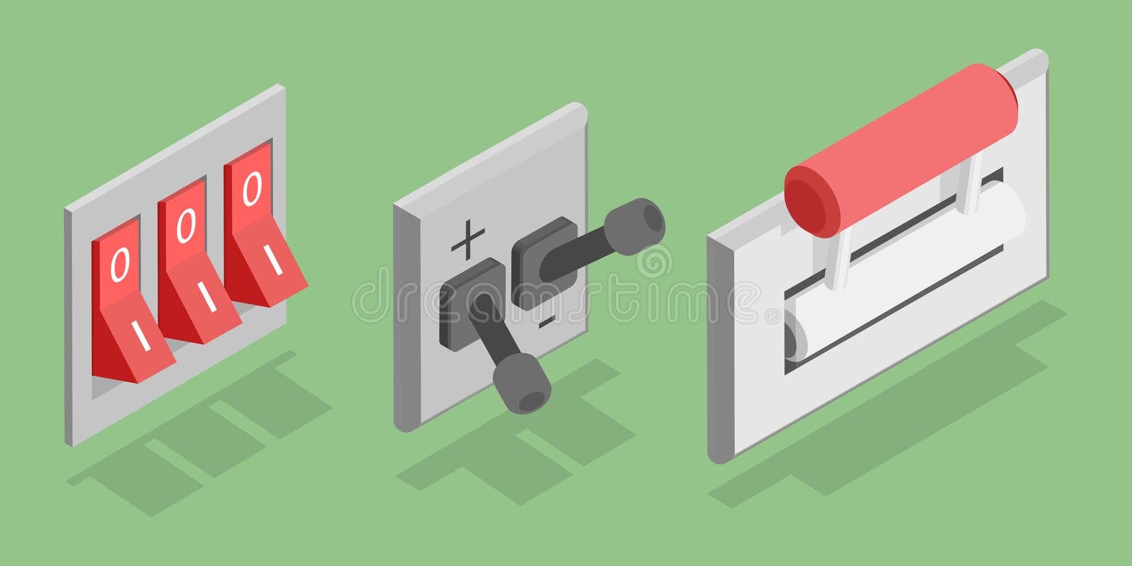 Isometric Icon Electric Knife Switch Stock Illustrations – 17 Isometric ...