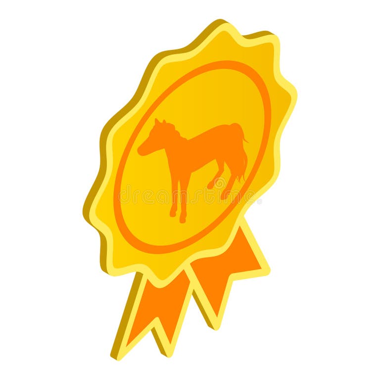 3D Isometric Flat Vector Set of Equestrian Elements. Item 1 Stock ...