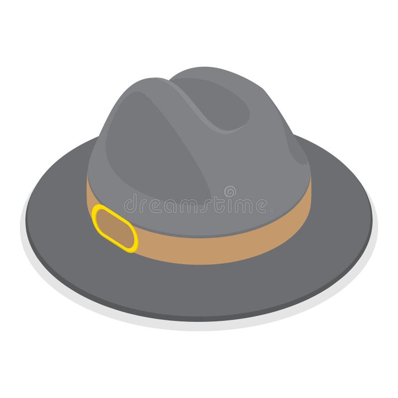 3D Isometric Flat Vector Set of Hats. Item 4 Stock Illustration ...