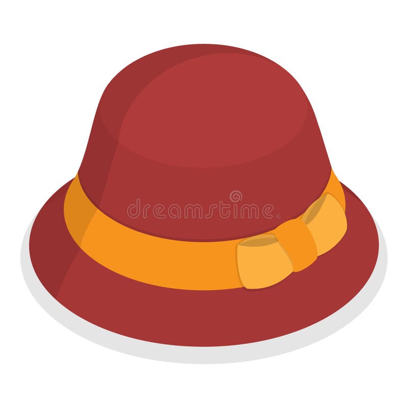 3D Isometric Flat Vector Set of Hats. Item 5 Stock Illustration ...