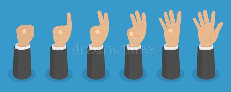 Counting Finger Zero Stock Illustrations – 214 Counting Finger Zero ...