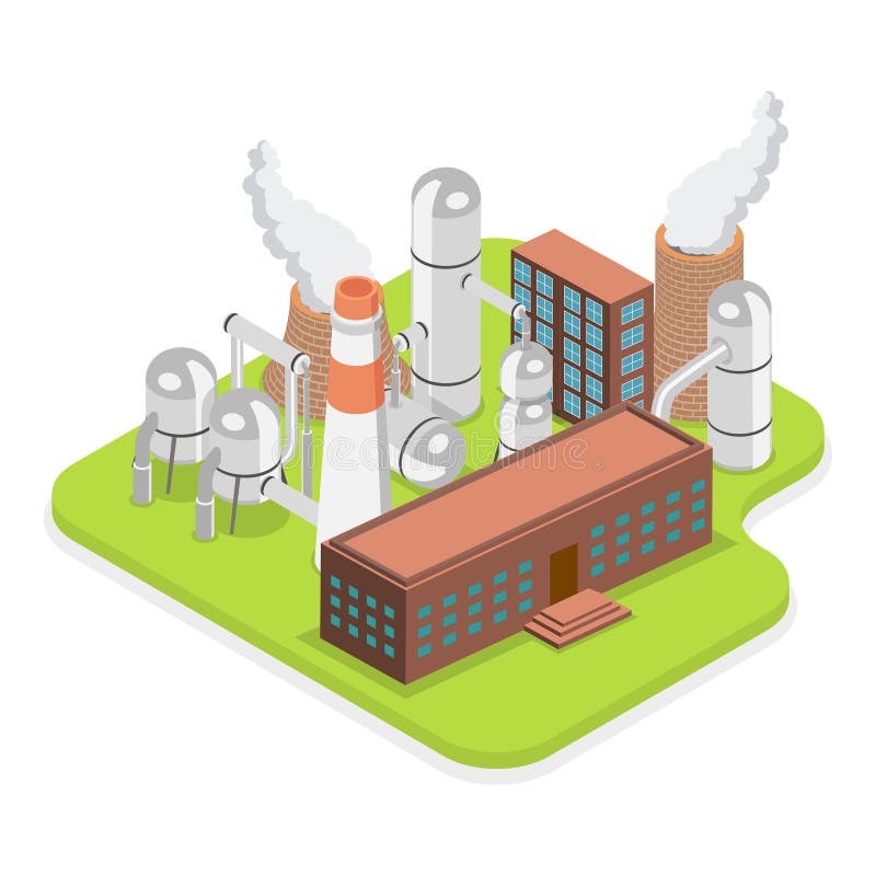 Isometric Manufacturing Plants Stock Illustrations – 82 Isometric ...