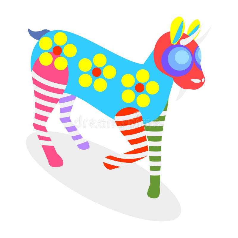 3D Isometric Flat Vector Set of Mexican Alebrijes. Item 1 Stock Vector - Illustration of mexico ...