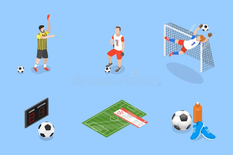 3d Team Soccer Players Stock Illustrations – 725 3d Team Soccer Players ...